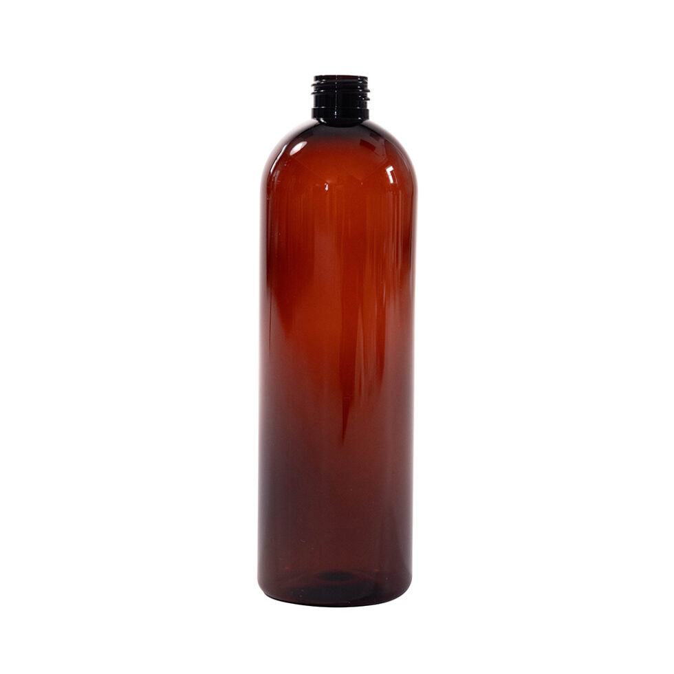 16oz PET Bullet Bottle 28-400 Amber - Imperial Packaging